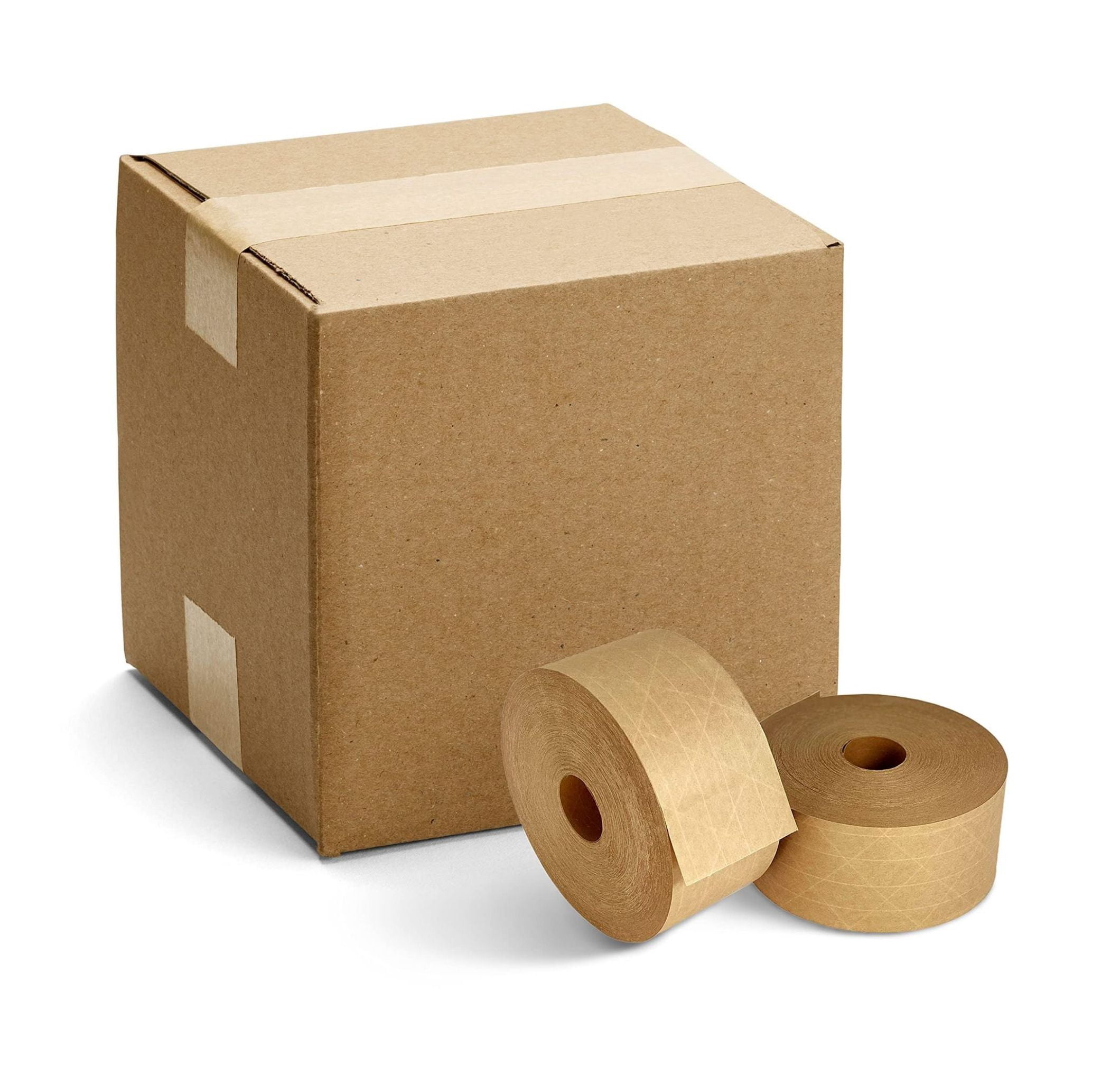 Pack of 6 Reinforced Water Activated Tapes 3" x 500'. Gummed Tape for ...