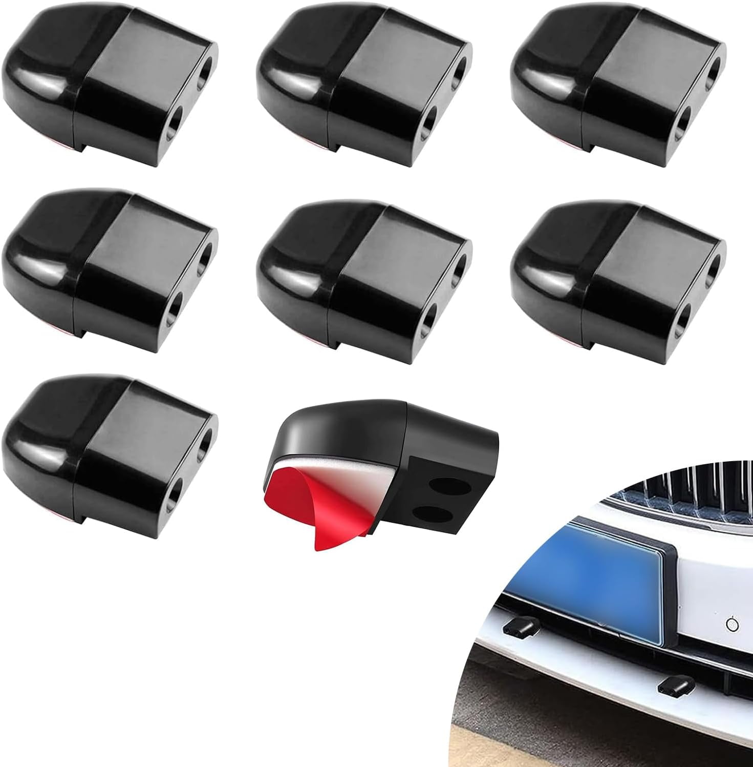 Pack-8 Car Dual Hole Safety Auxiliary Accessory with Adhesive ...