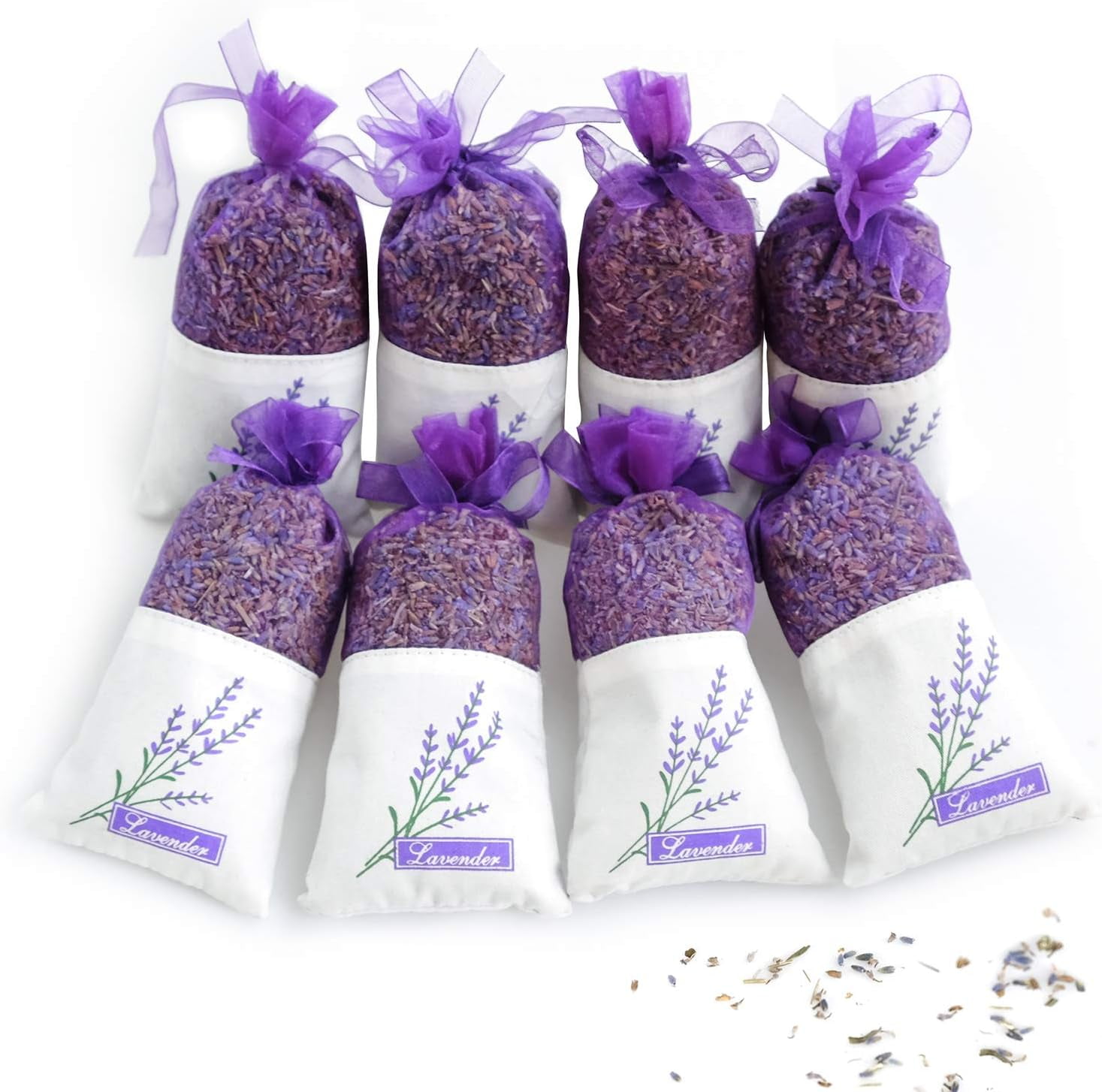 Pack of 8 Lavender Scented Sachets, Scented Sachet Bags of Lavender ...