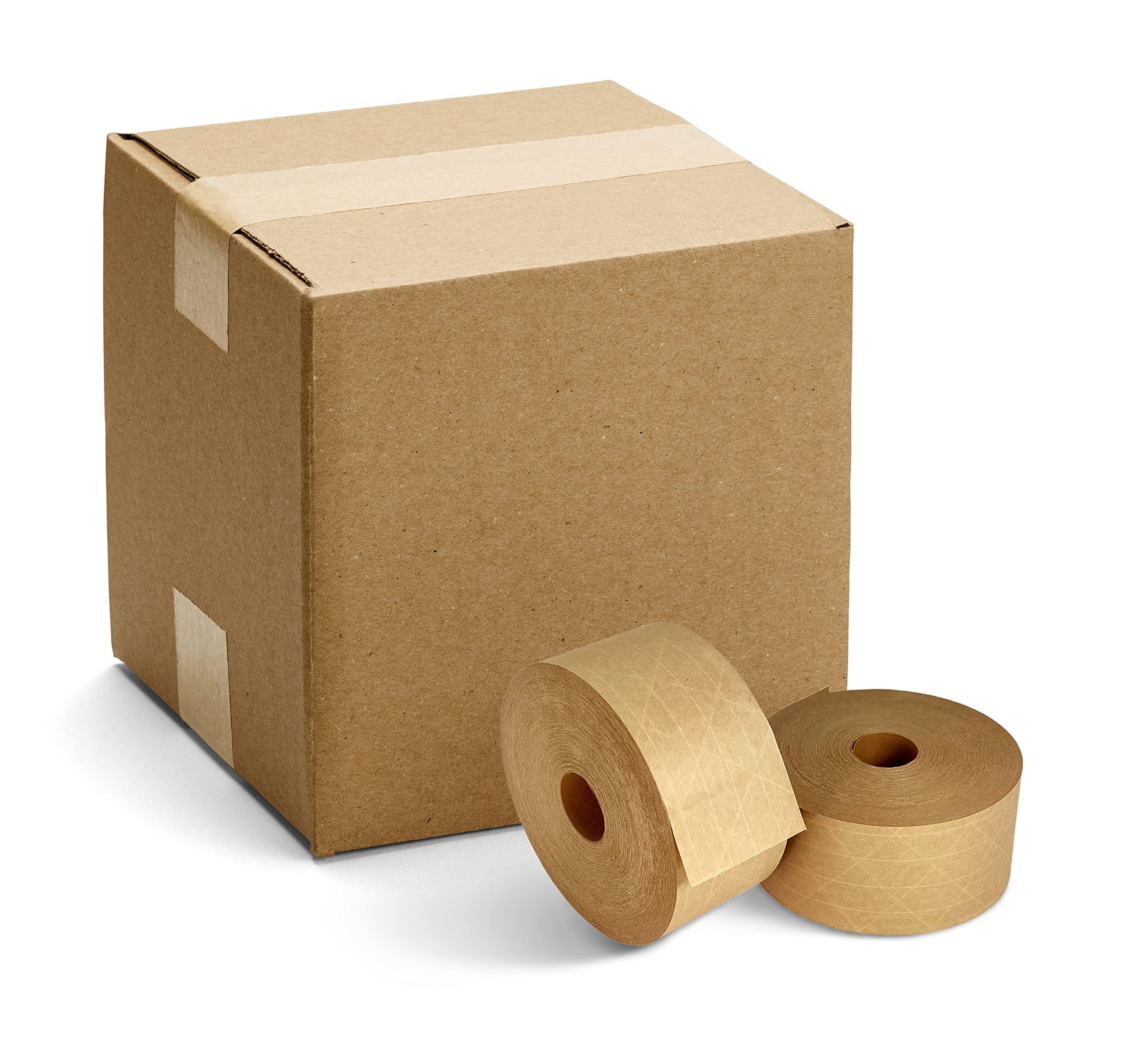 Reinforced Water-Activated Kraft Tape, Permanent Adhesive Gummed Seal ...