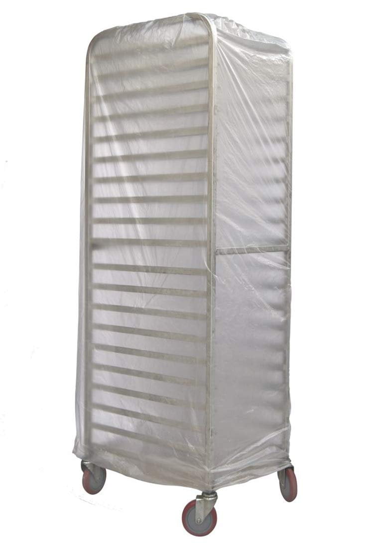 Pack of 800 Disposable Bun Pan Covers with Twist Tie 27 x 37. Bread Rack Covers 27x37. Thickness ...