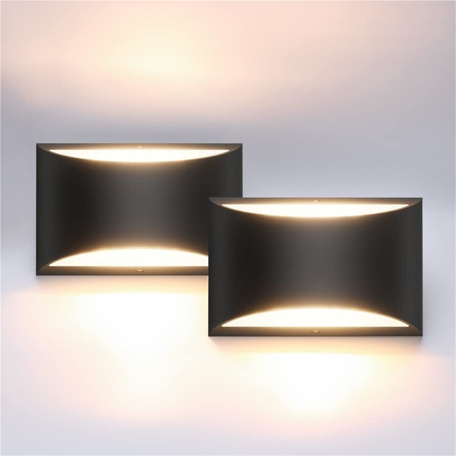Pack Aluminum Modern Indoor LED Wall Sconce Hardwired Interior Wall ...