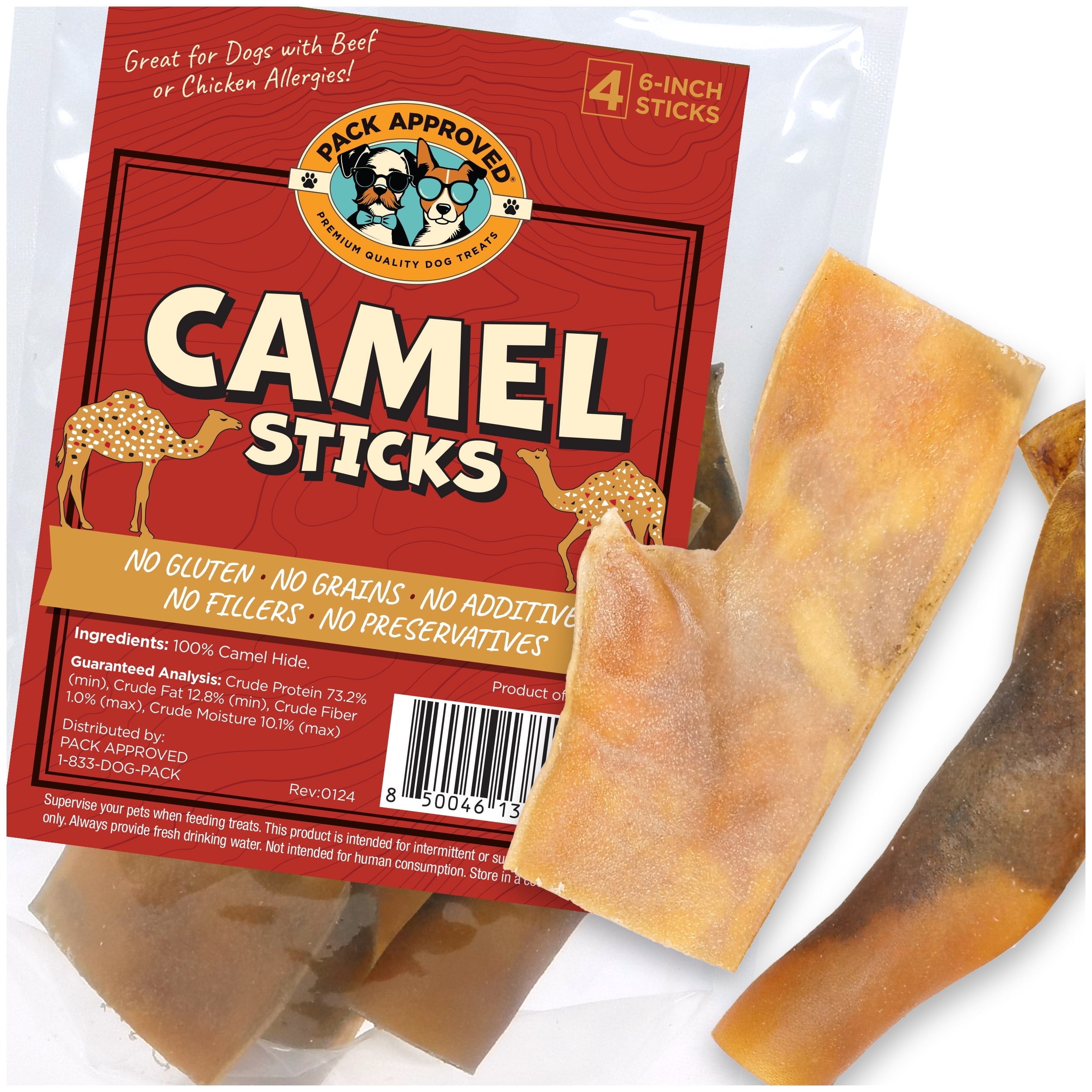 Pack Approved Camel Hide Dog Chews for Dogs, 0.291 lb - Walmart.com