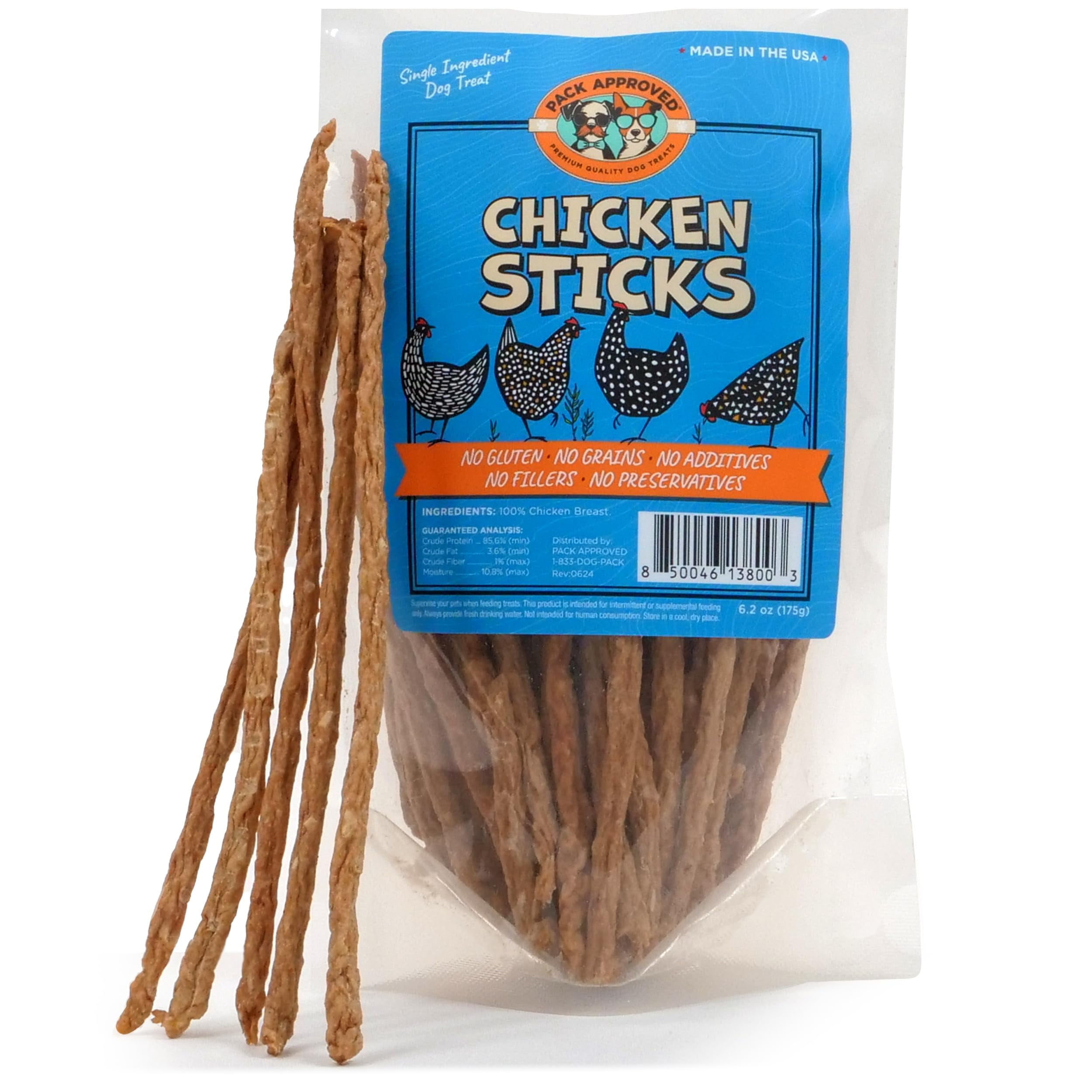 Pack Approved Chicken Sticks AIF4 for Dogs - Dehydrated Chicken Treats ...