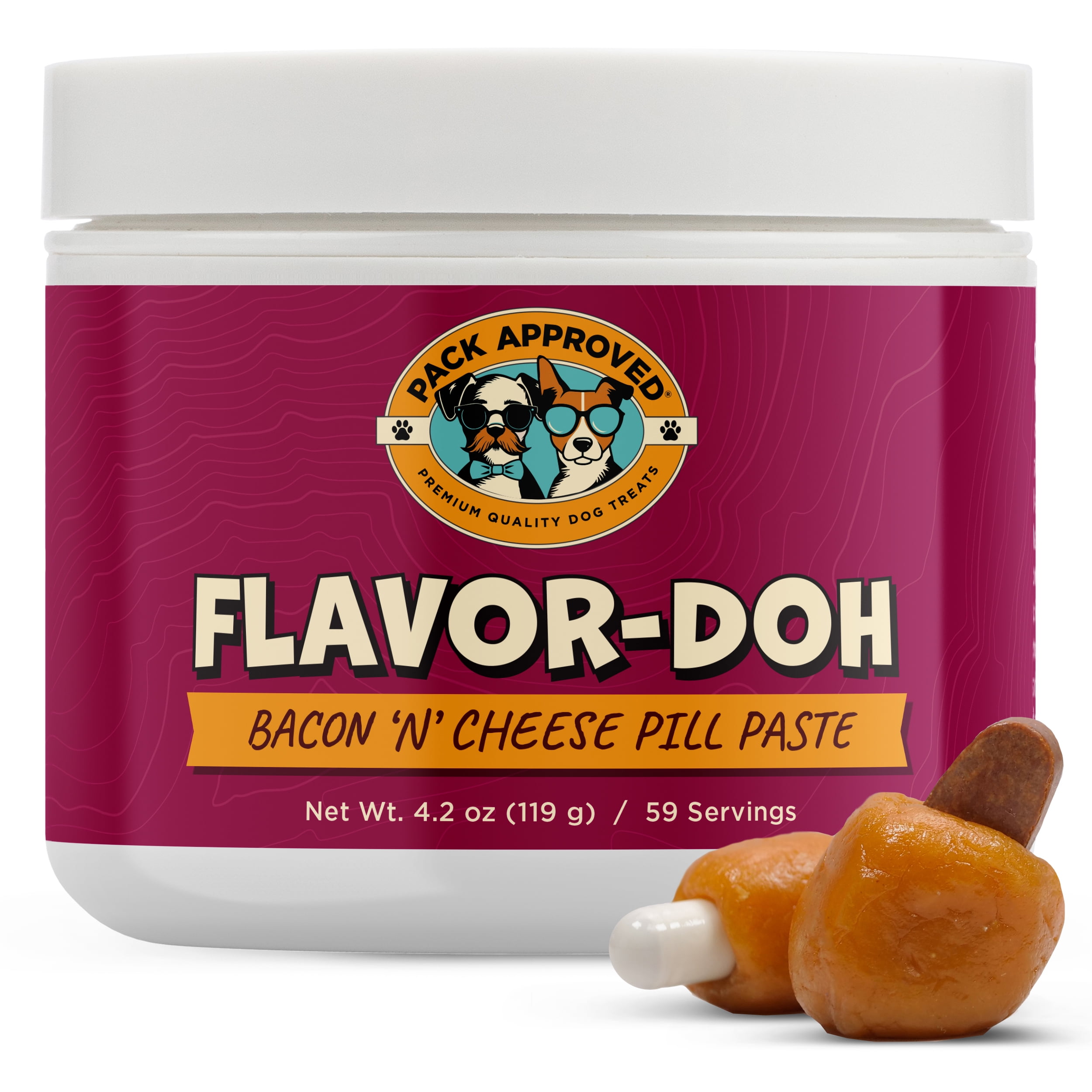 Pack Approved Flavor-Doh - Flavored Pill Wrap for Dogs to Hide Capsules ...
