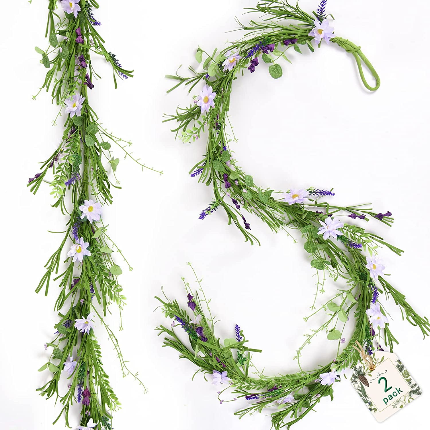 Pack Artificial Daisy Vine Artificial Flower Garland Artificial Flower ...