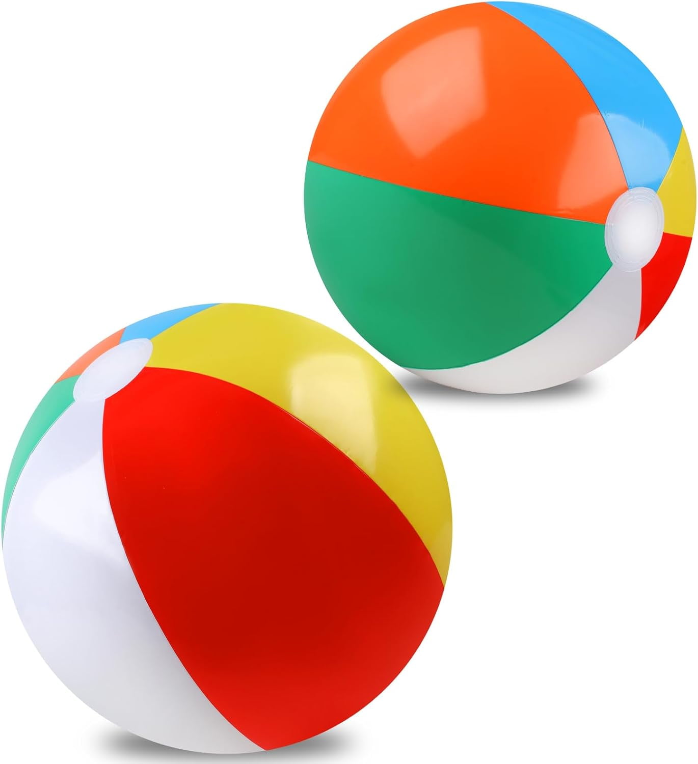 Pack Beach Balls, Beach Balls for Kids, Rainbow Color Pool Toys Pool ...
