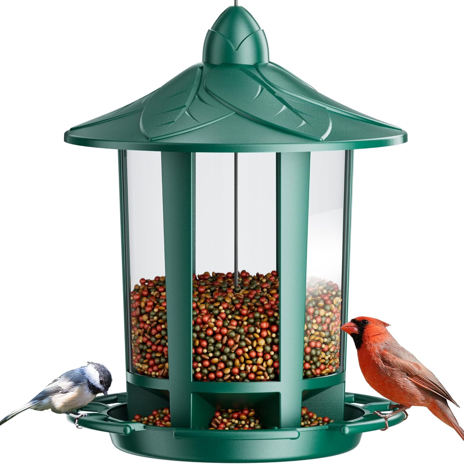 Pack Bird Feeders for Outdoor Hanging, Classic Castle Design Fun ...