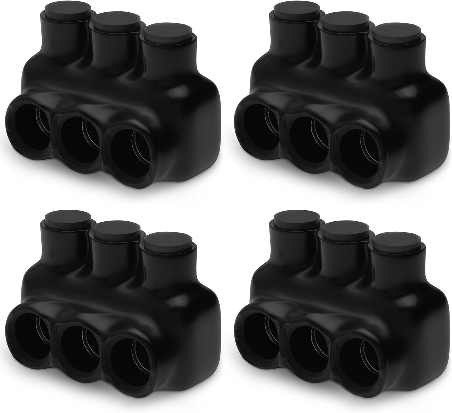 Pack) Black insulated Connector - Single Side Entry - 3 Port - 2-14 ... Pack) Black insulated Connector - Single Side Entry - 3 Port - 2-14 ...