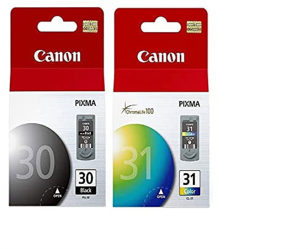 Canon PG-30 Black, CL-31 Color Ink Cartridges for Pixma iP1800, PG30 ...