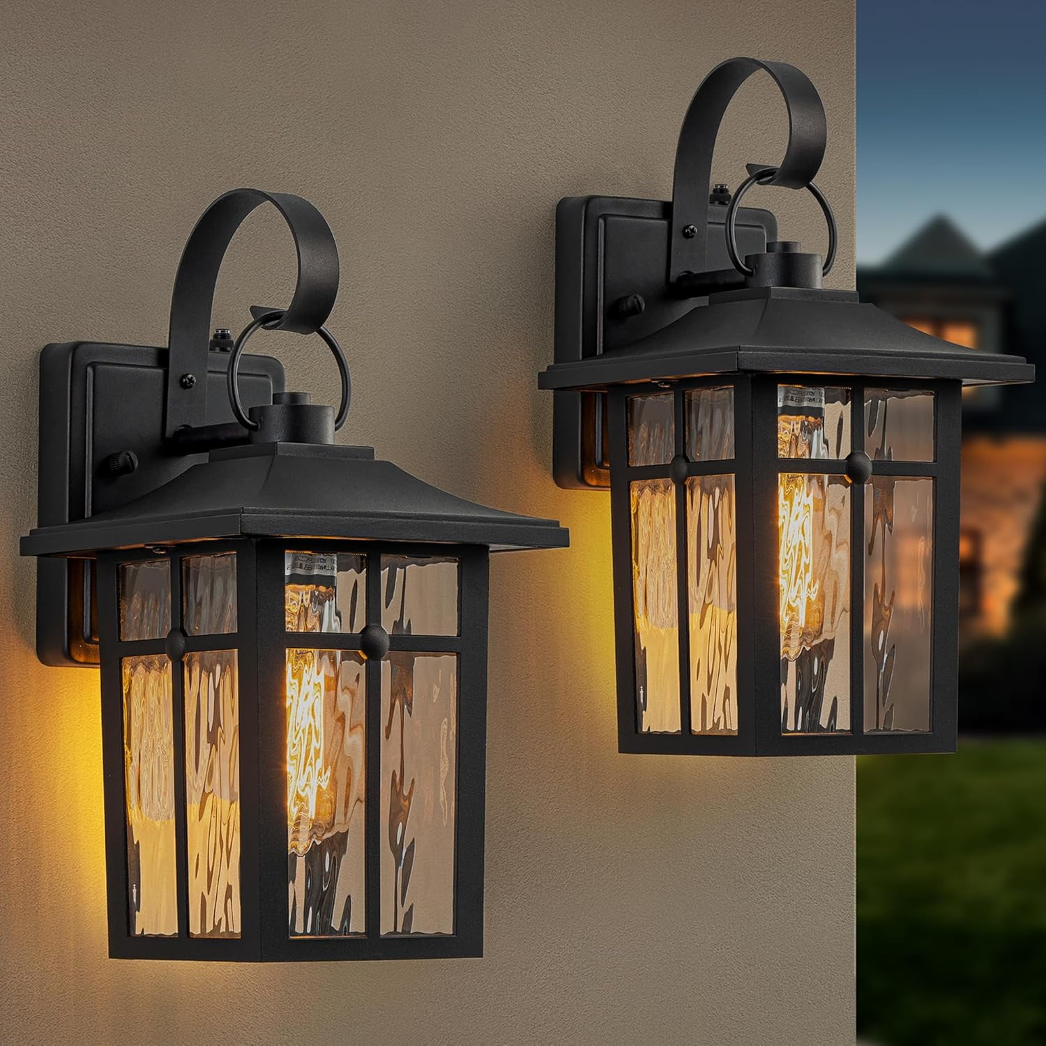 Pack Dusk to Dawn Outdoor Wall Lights, Exterior Light Fixtures Wall ...