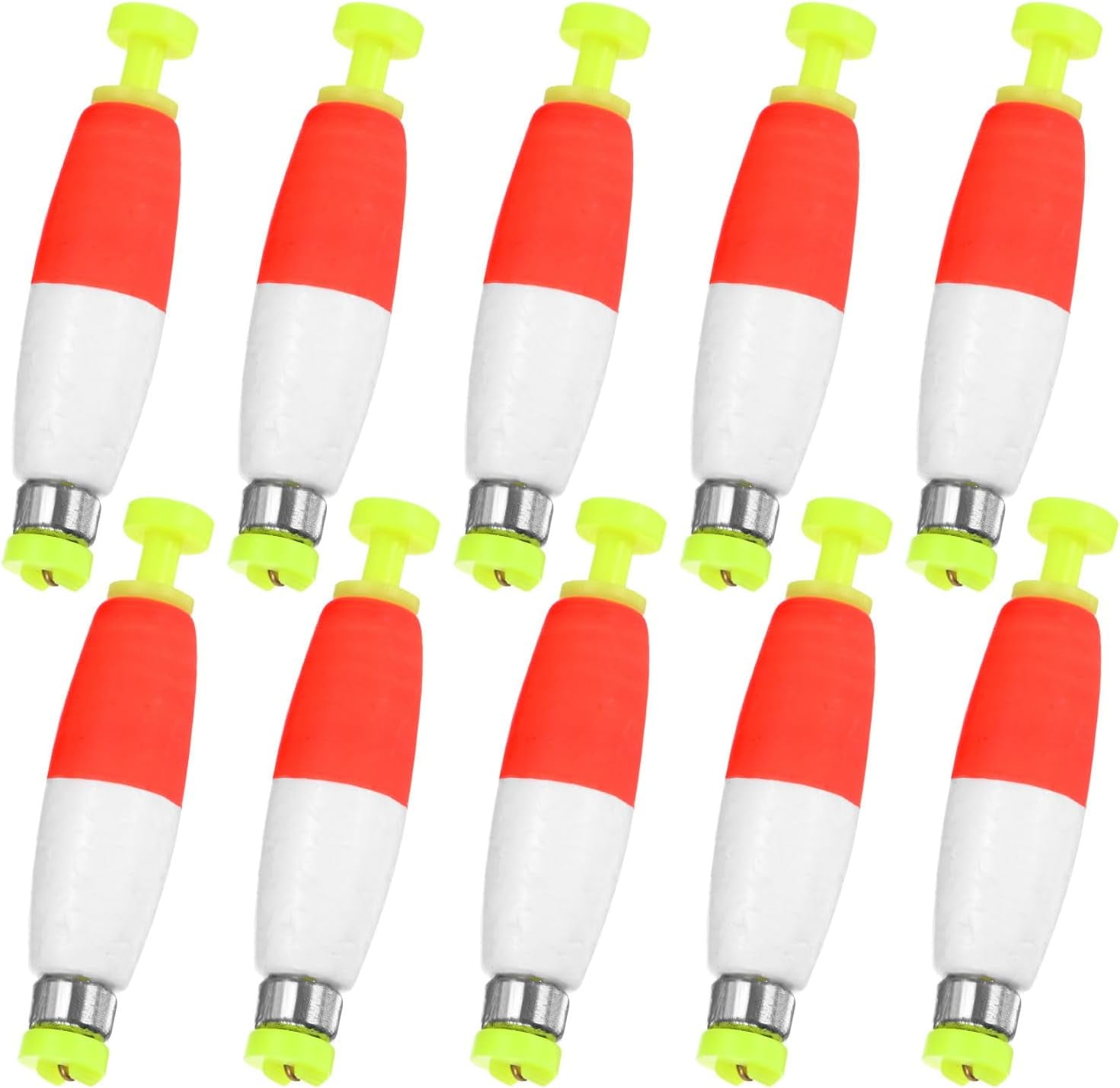 Pack Fishing Bobbers Floats, EVA Foam Weighted Bobbers, Clip-on Floats ...
