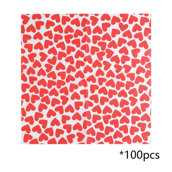 Pack Of Five Disposable Paper Napkins With Festive Patterns Totaling ...