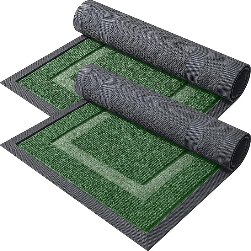 Pack Front Door Mats Indoor Outdoor Entrance, Waterproof All-Season All ...