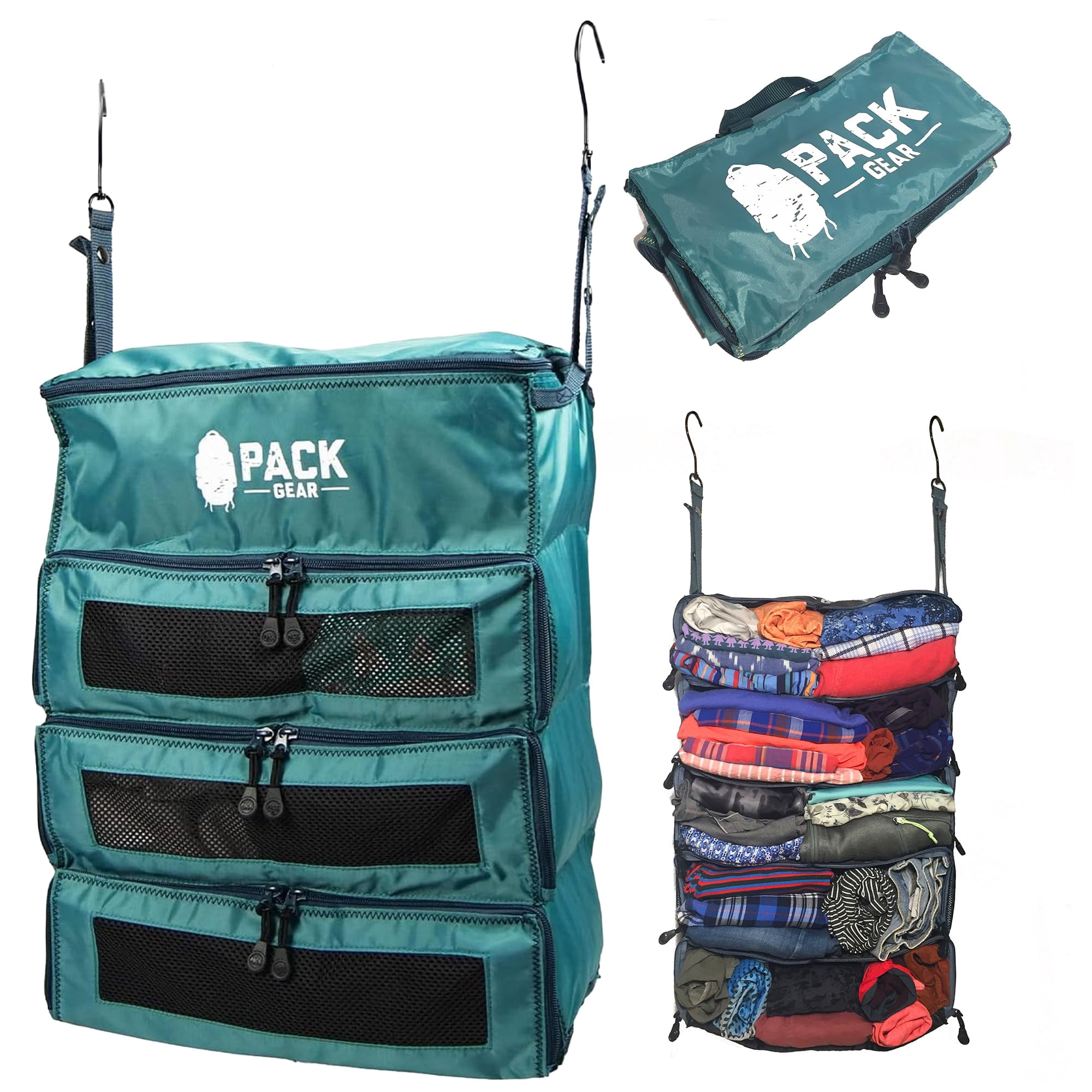 Pack Gear Hanging Carry-On Organizer - Our Fitted Hanging Luggage ...