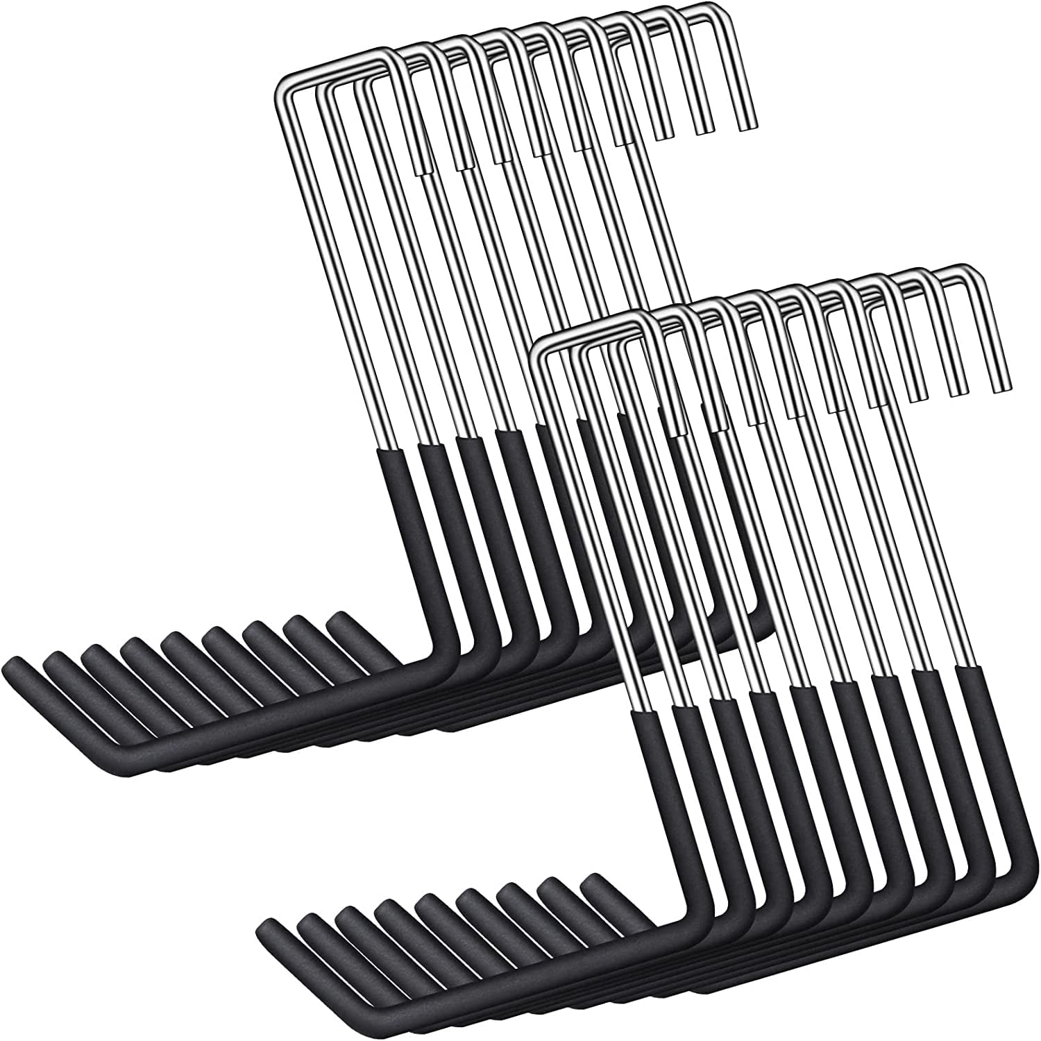 Pack Heavy Duty Rafter Hooks for Hanging Vinyl Coated Large S Hooks for ...