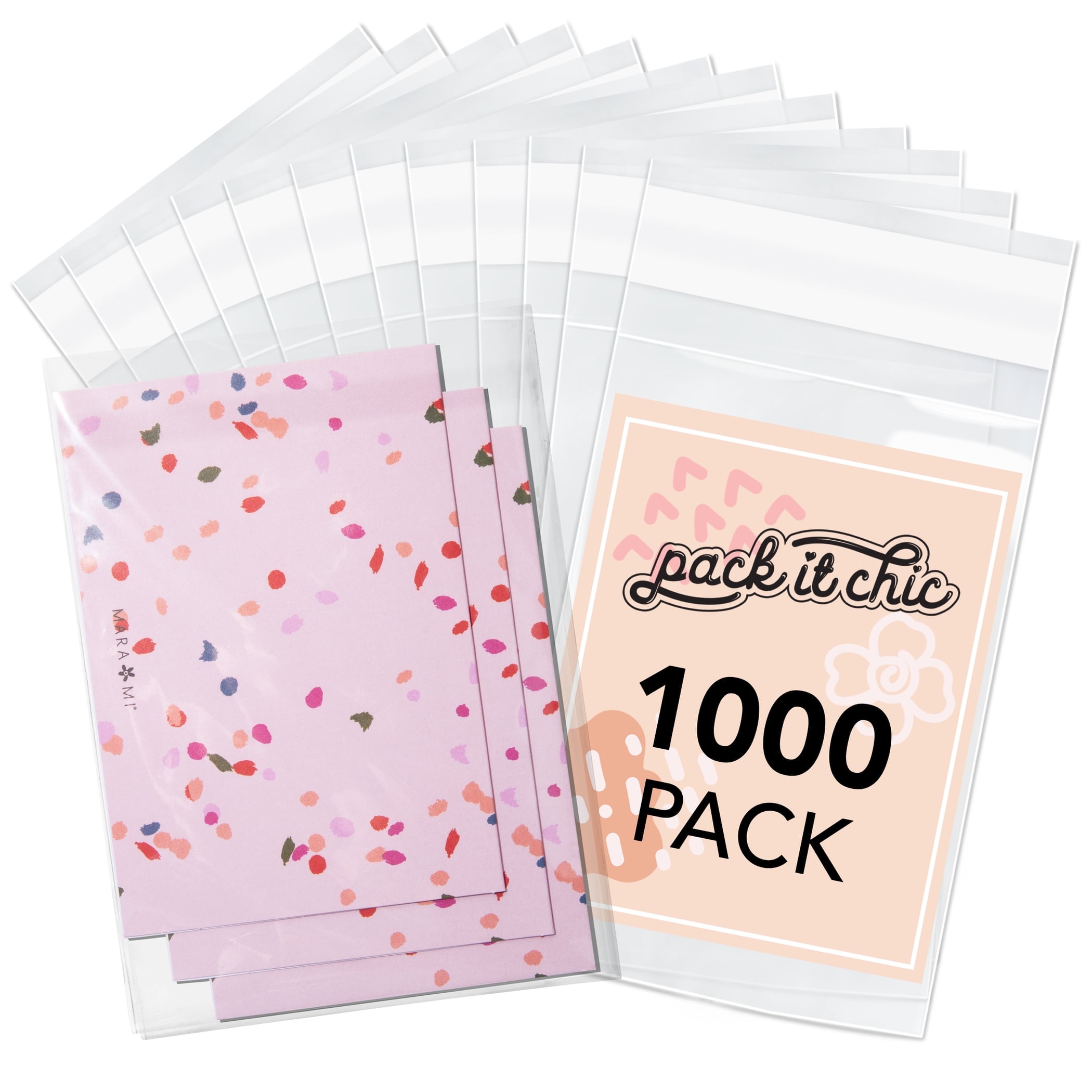 Pack It Chic - 4x6 Inch Crystal Clear Polypropylene Resealable Bags ...