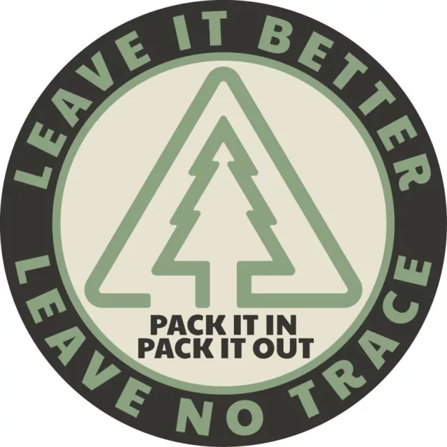Pack It In Pack It Out Leave It Better Leave No Trace Nature Sticker ...