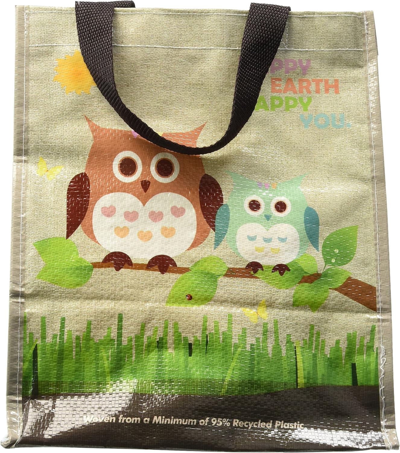 Pack) Laminated Mini Woven Reusable Grocery Shopping Bags, made with a ...