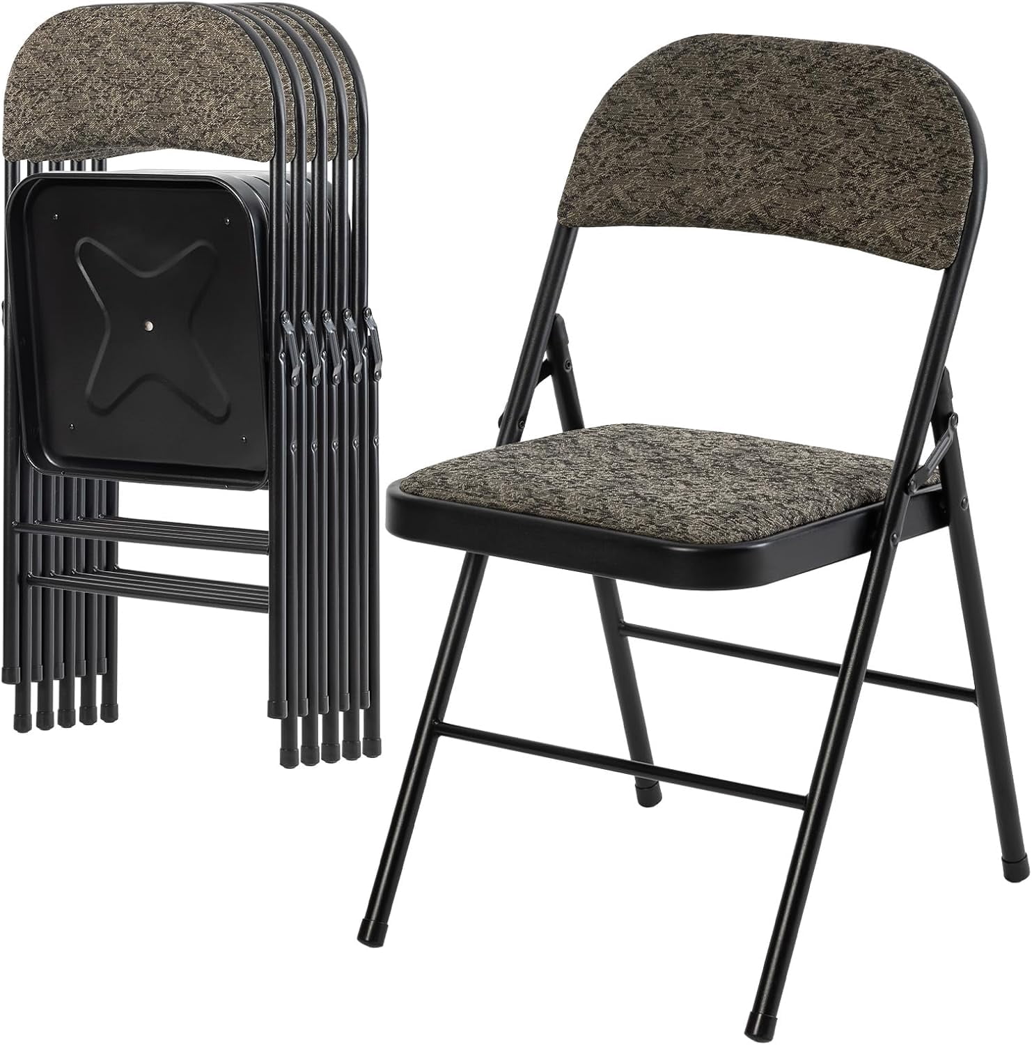 Lear Padded Folding Chair Indoor Outdoor Portable Stackable Commercial ...
