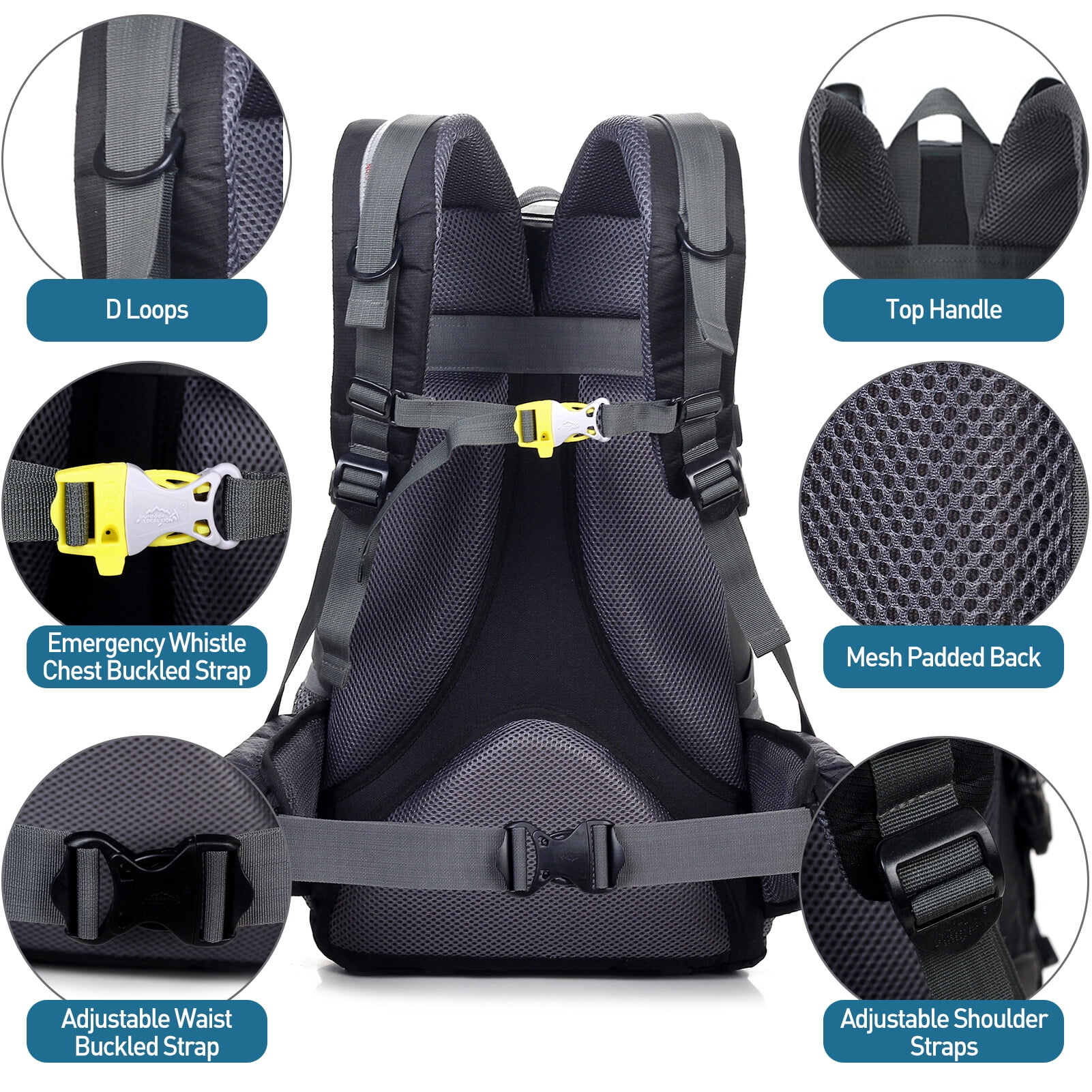 Pack,Men Women Buzhi 40l Men Women Huiop Eryue Shubiao - Walmart.com