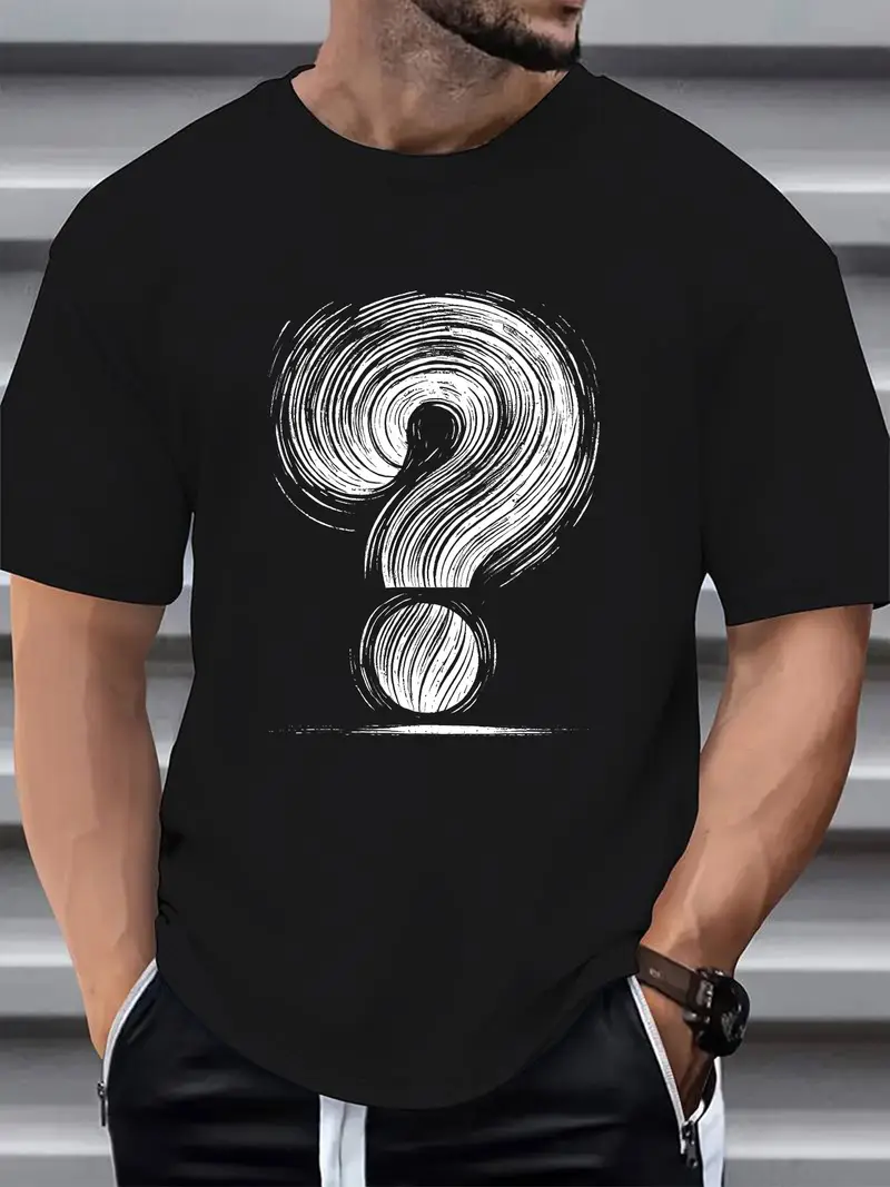Pack Men's & Women's Heavyweight 100% Cotton T-Shirt - Bold Question ...