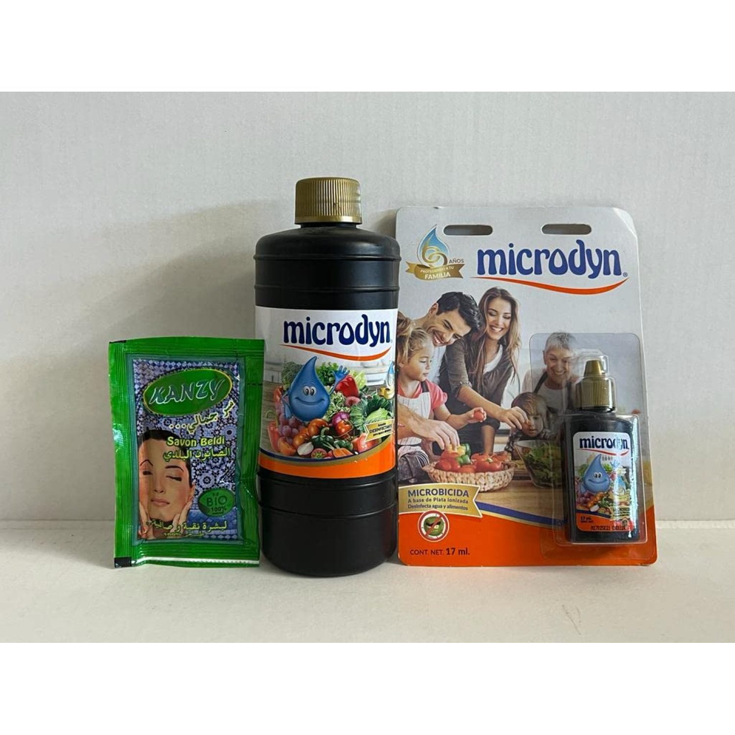 Pack Microdyn Fruit and Vegetable Wash 500ml+17ml with moroccan soap ...