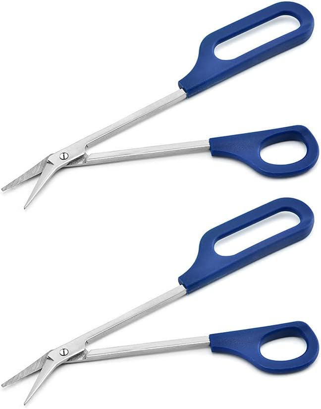 Pack Multi Use Easy Grip Long Handled Toe Nail Scissors Clippers ...