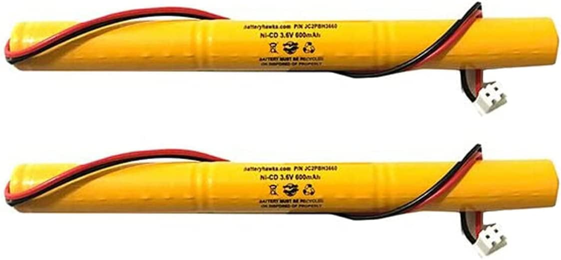 Pack) Ni- AA 3.6v 800mah Exit Sign Emergency Light Battery Pack Atlight ...