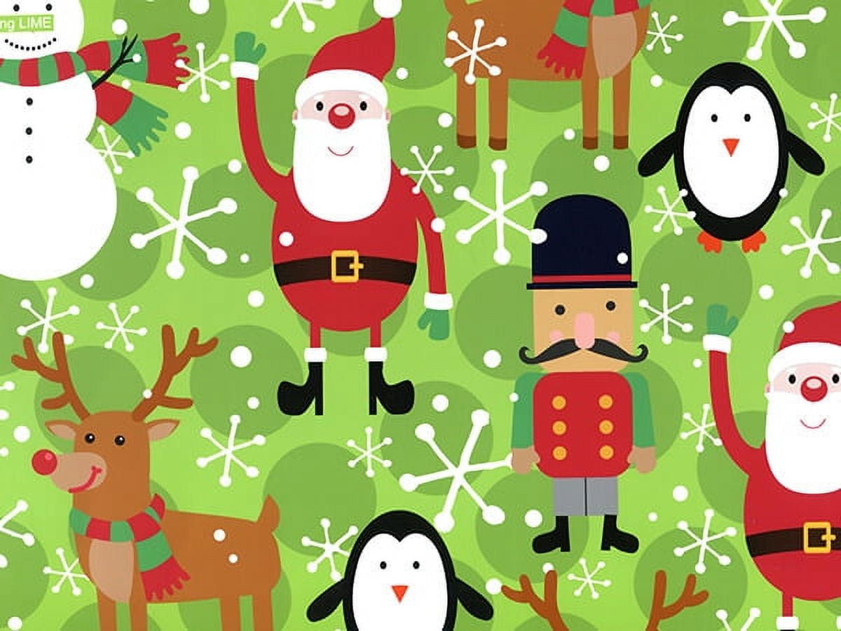 Pack Of 1, 24" x 417' Holiday Fun Gift Wrap Counter Roll For 175 -200 ...