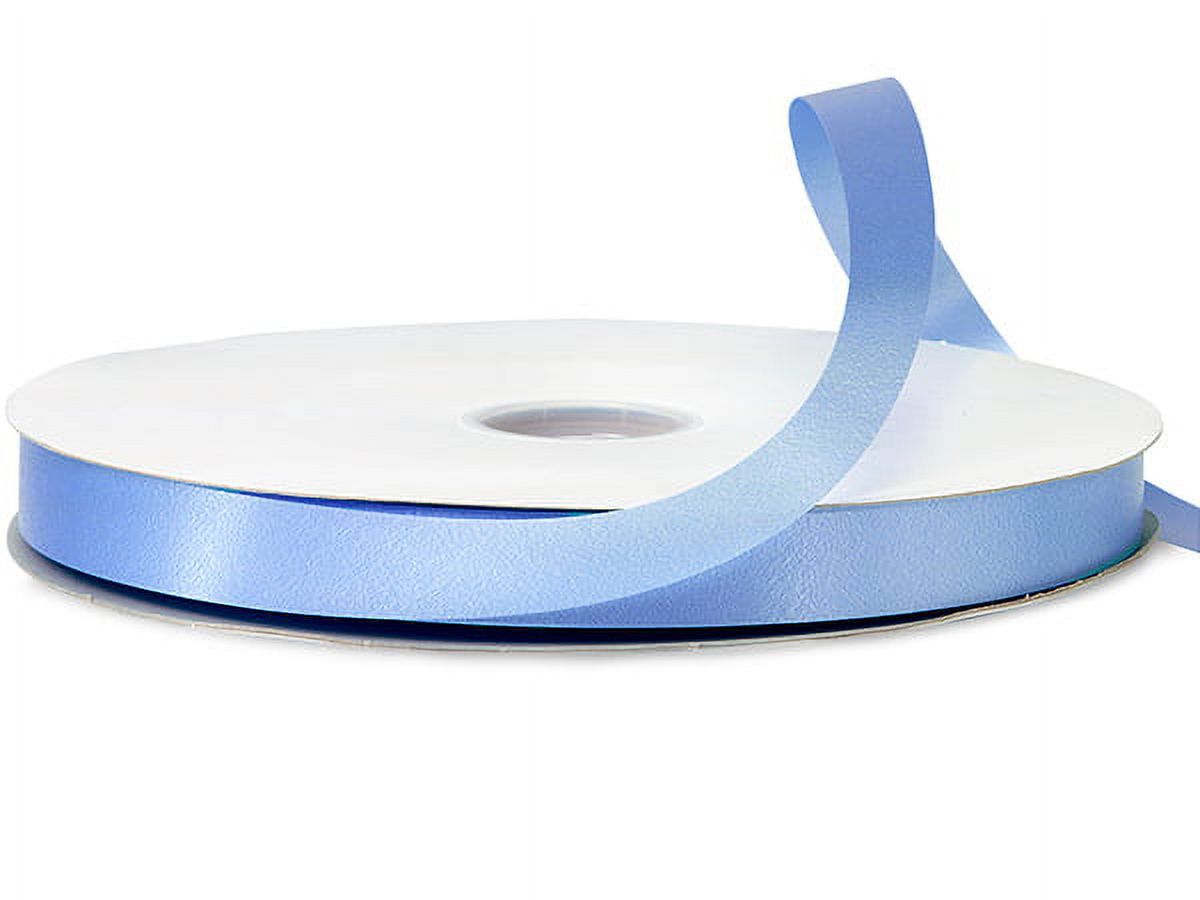 Pack Of 1, Solid Light Blue Poly Ribbon 3/4" X 250 Yards For Bow Making ...