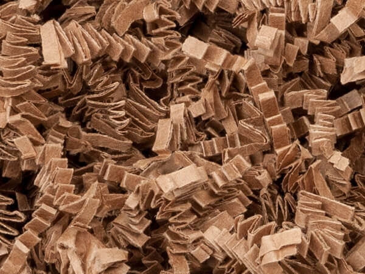 Pack Of 1, Solid Natural Tan Crinkle Cut™ Shred (Spring-Fill® / Zig ...