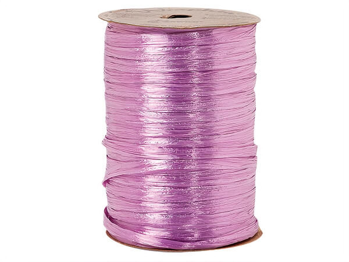 Pack Of 1, Solid Pearlized Orchid Synthetic Raffia Ribbon 100 Yds Made ...