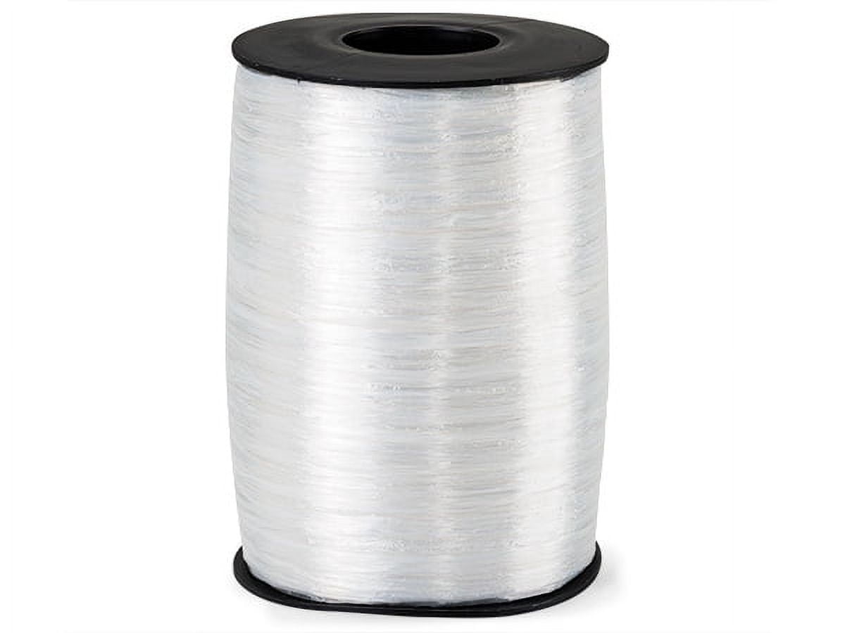 Pack Of 1, Solid Pearlized White Synthetic Raffia Ribbon 500 Yds Made ...