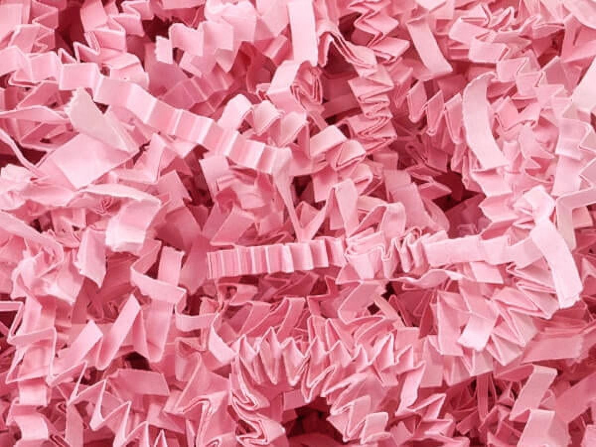Pack Of 1, Solid Pink Crinkle Cut™ Paper Shred (Spring Fill / Zig Fill ...