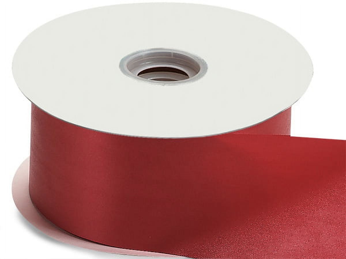 Pack Of 1, Solid Red Flora Satin Ribbon 2-3/4" X 100 Yds Made In USA ...