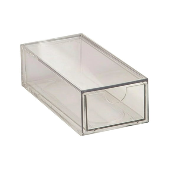 Pack Of 1 Stackable Clear Plastic Pantries Storage Drawers Plastic Case ...