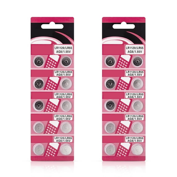 Pack Of 10/20 AG8 LR1120 Alkaline Button Cell AG8 LR1120 For Watches ...
