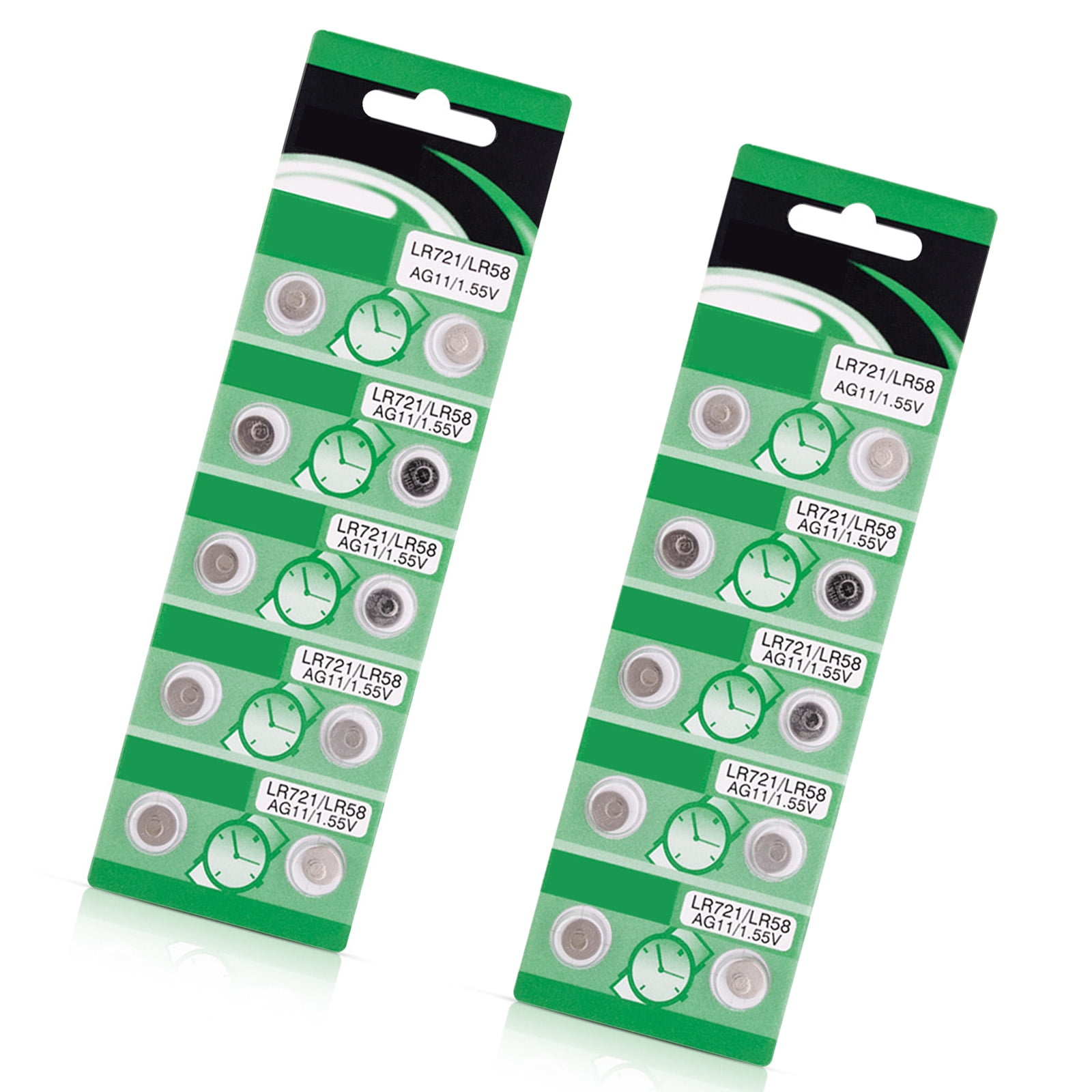 Pack Of 10/20 High Capacity AG11 LR721 Alkaline Button Batteries For ...