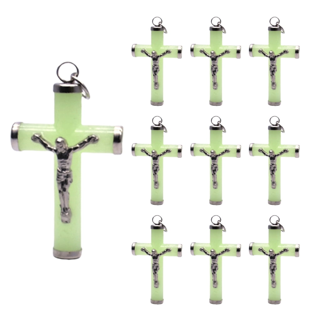Pack Of 10 Bright Metal Crosses for Everyday Wear and Special - Walmart.com
