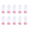 Pack Of 10 Clear PVC Flower Boxes Clear Bouquet Bags With Handles For ...