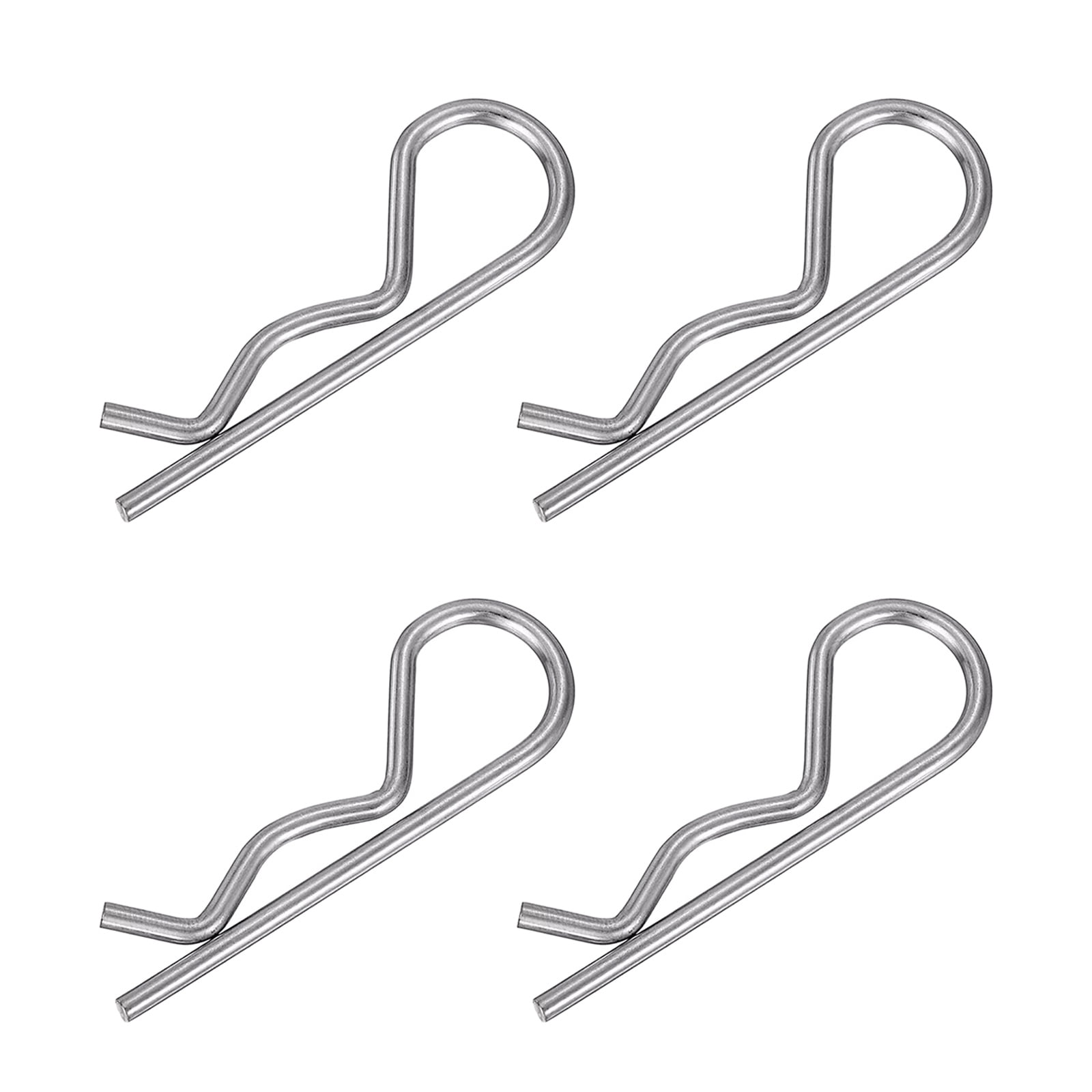 Pack Of 10 Ear Shaped Spring Cotter Pins Steel Retaining Clips ...