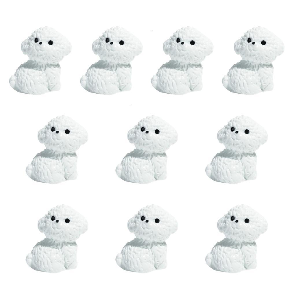 Pack Of 10 HandPainted Resins Bichon Frise Puppys for Every Corner ...