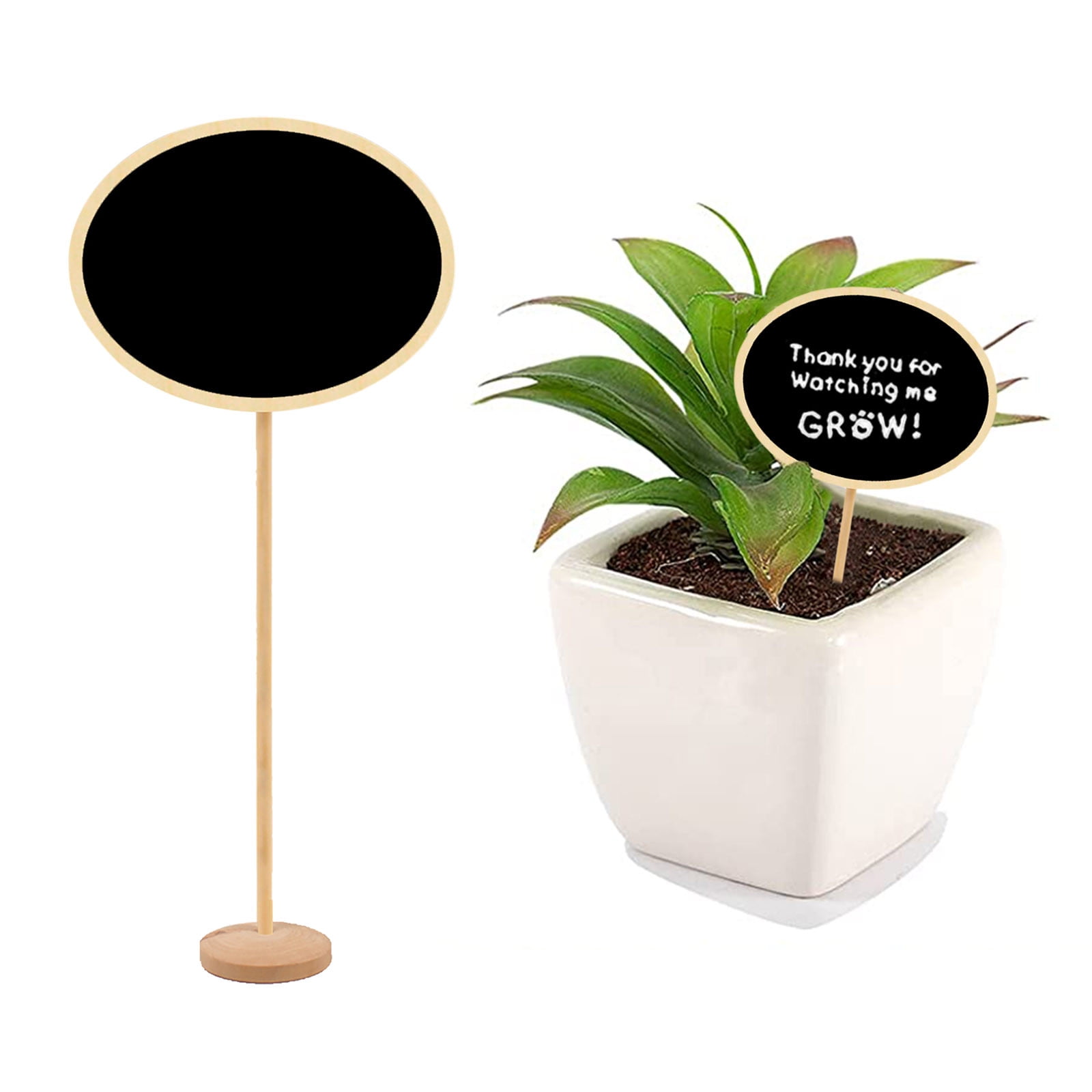 Pack Of 10 Mini Wooden Blackboards,Small Rectangular Wedding ...