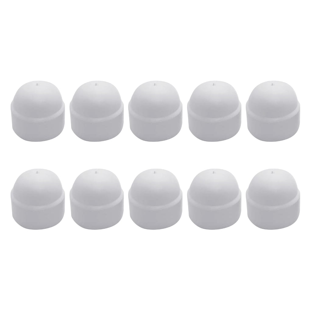 Pack Of 10 Plastic Dome Nut Shield Caps Safety Cover For Bolts & Nuts ...