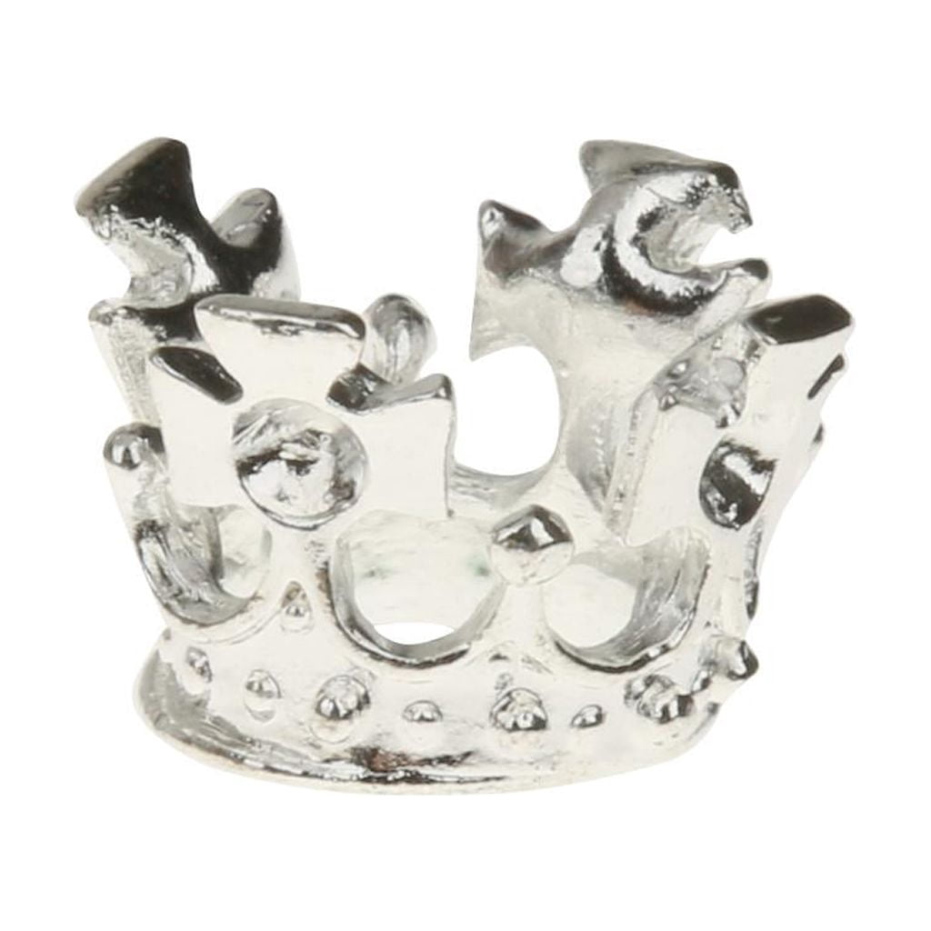 Pack Of 10 Plated Crown Shape Charms Loose Beads Jewelry Making Finding ...
