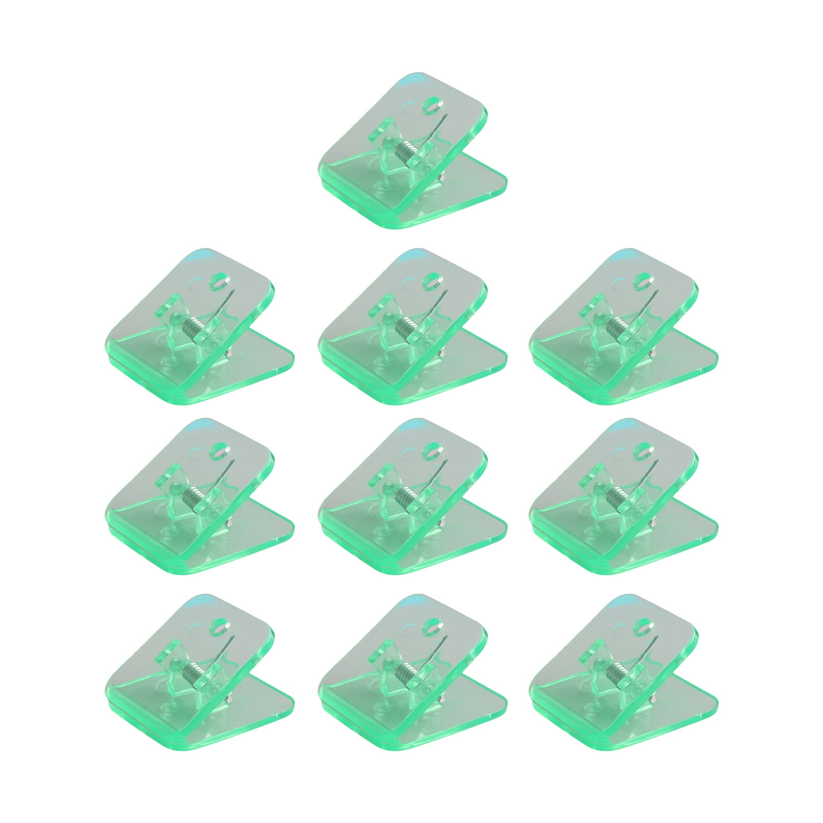 Pack Of 10 Square Shape Paper Clip 30x32mm Acrylic Paper Clamp Colorful ...