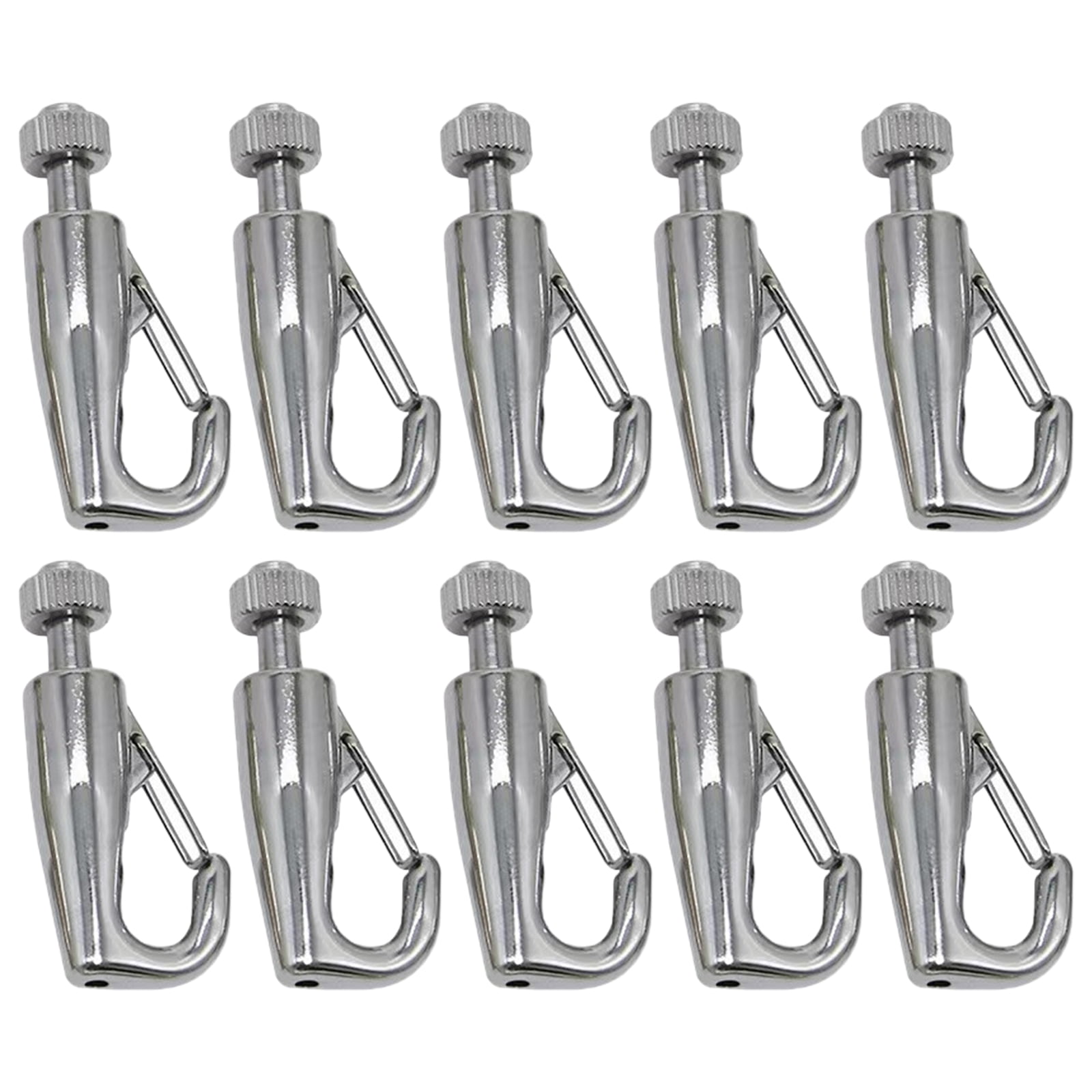 Pack Of 10 Stainless Steel Adjustable Picture Hanging Hooks Metal Photo ...