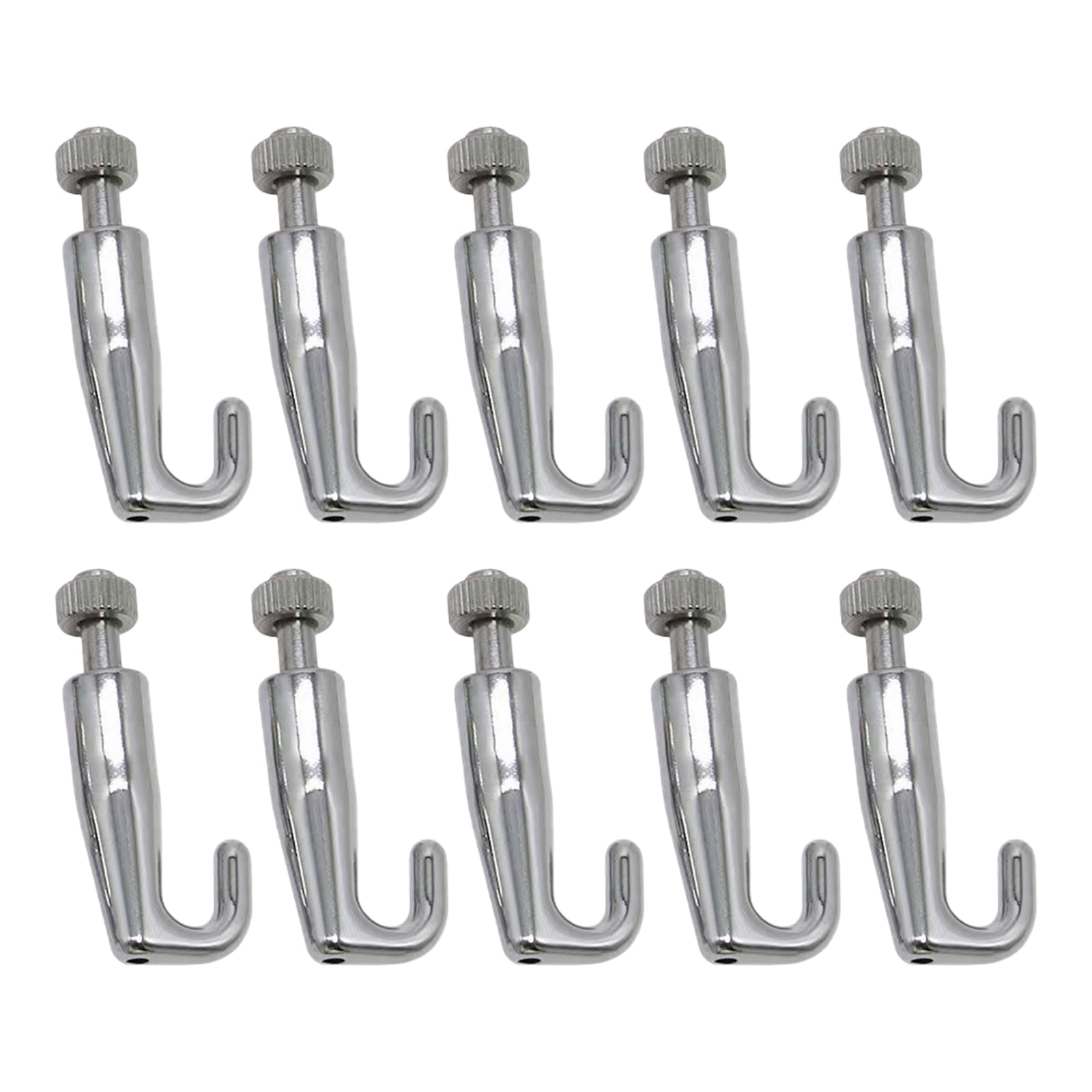 Pack Of 10 Stainless Steel Adjustable Picture Hooks Metal Photo Hangers ...