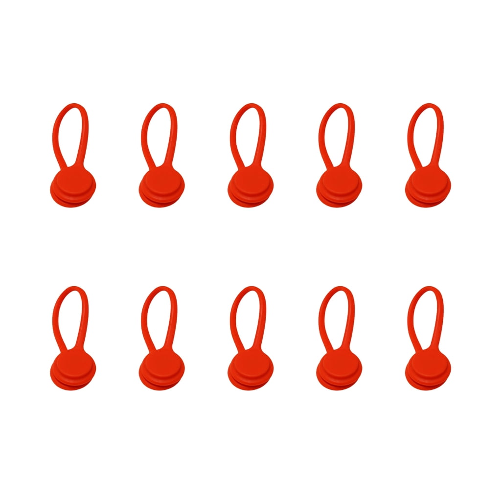 Pack Of 10 Versatilitys Silicone Cord Clip Wrappers For Effortless ...